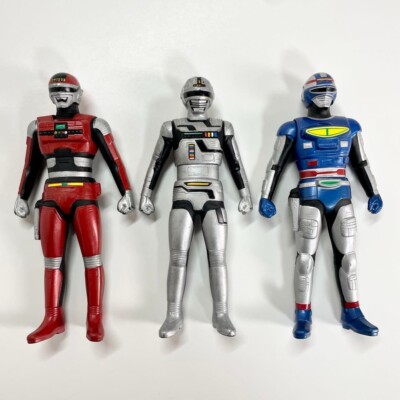 Space Sheriff GAVAN SHAIDER SHARIVAN 3set Vinyl Sofubi Figure Soft ...