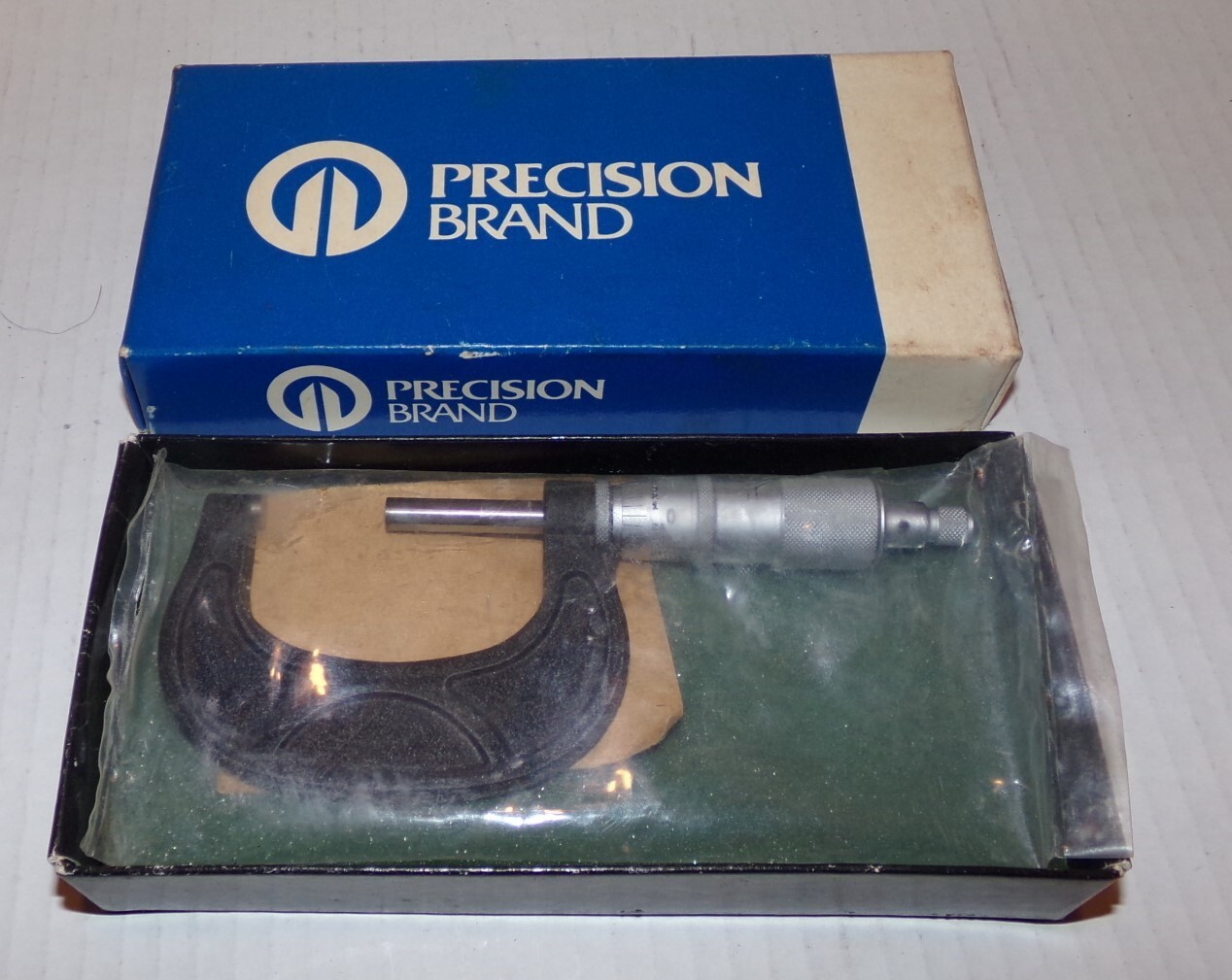 NEW NIB Precision Brand Micrometer USA 1-2 Inch Solid Frame WCLRV Model ...