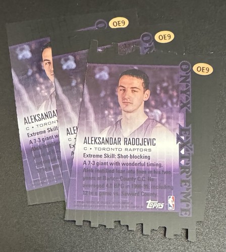 (3) Aleksandar Radojevic 1999-00 Stadium Club Onyx Extreme #OE9 Lot One ...