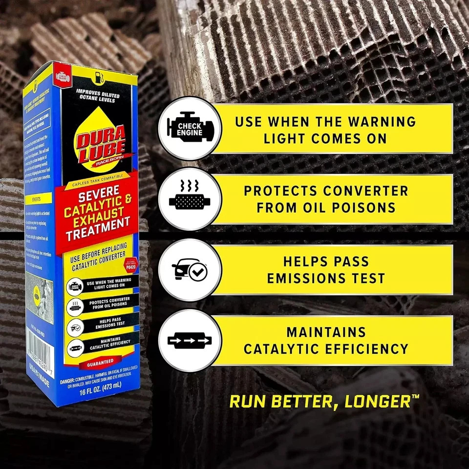 Dura Lube Severe Catalytic and Exhaust Treatment Cleaner Fuel Additive ...