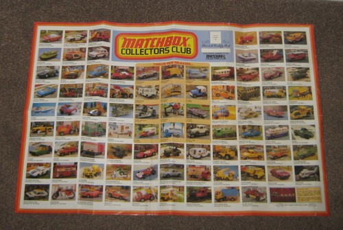 Matchbox Superfast Collectors Club 1980 Poster 76cm x 50cm | eBay UK