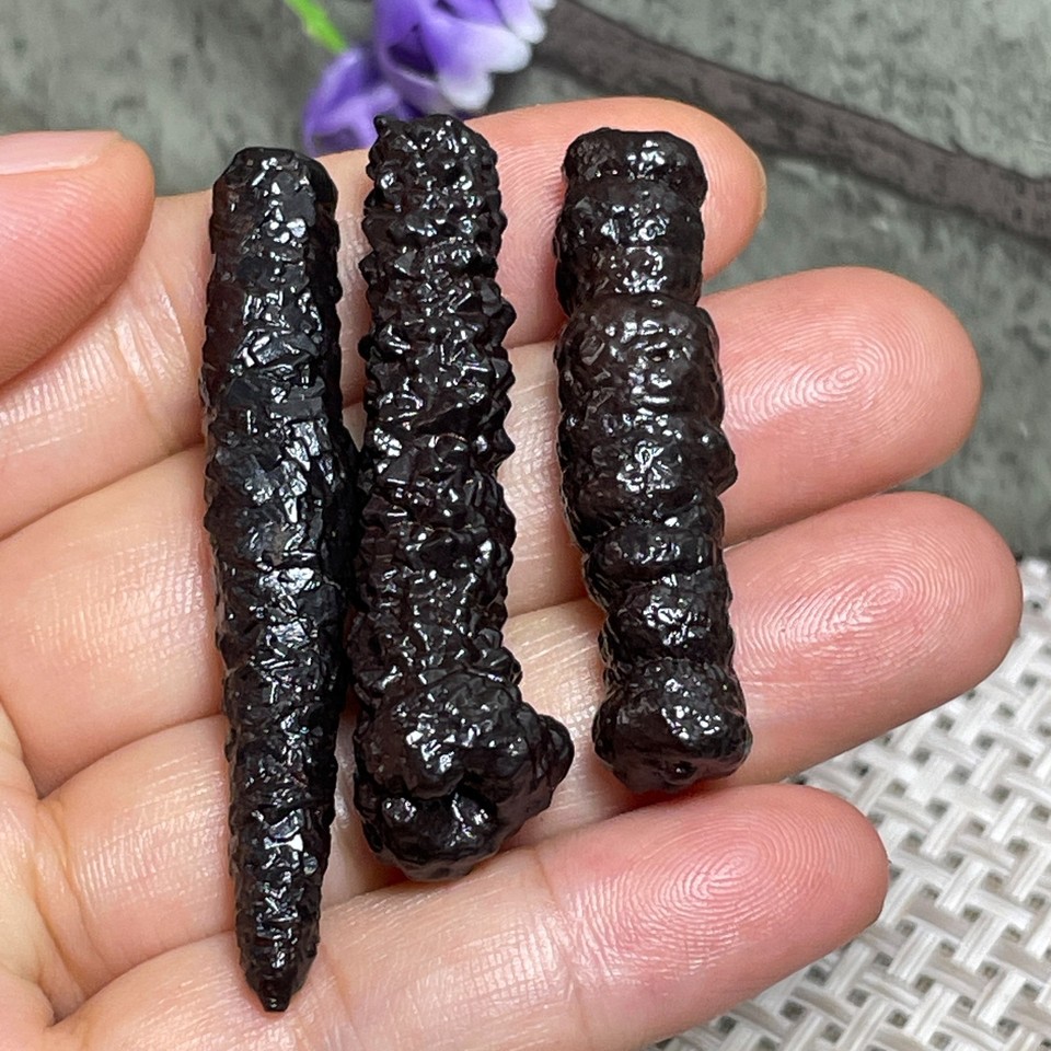 3pcs 31g Limonite & Hematite pseudomorph after Marcasite Prophecy Stone ...