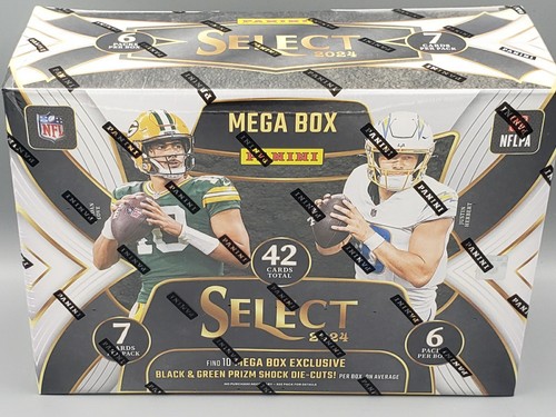 2024 Panini Select Football Mega Box-Black & Green Shock Dir-Cuts ...