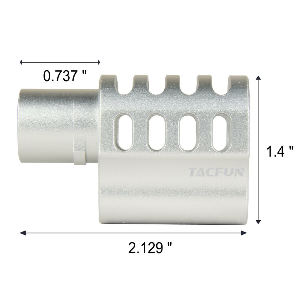 1911 .45 ACP Full Size Muzzle Brake Compensator SILVER | eBay