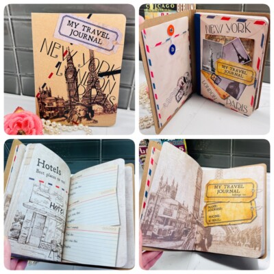 World Traveler with inside pocket 100 ruled sheets traveling journal | eBay