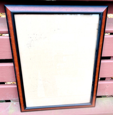 Hobby Lobby Frame Wood Glass Brown Black 18" x 24" #93120 | eBay