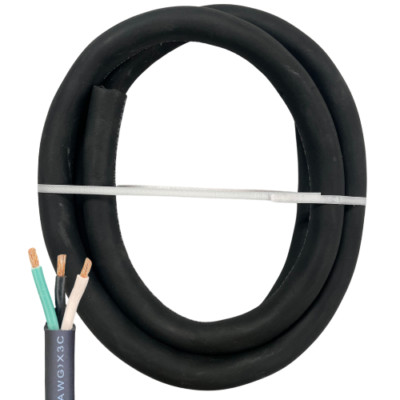 3 Ft. 6/3 6 AWG Gauge 3 Conductor SOOW Cable Wire 600V Portable Power ...