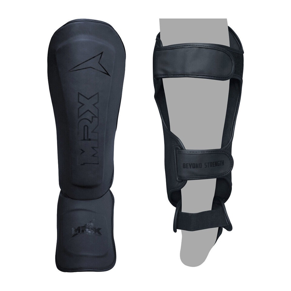 MMA Leg Foot Guards Muay Thai Shin Instep Pads Kick Boxing Guard ...