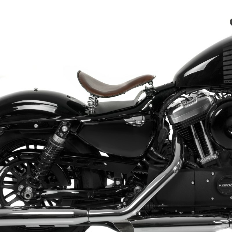 Selle siège solo avec ressorts pour motos Custom Craftride SG10 marron ...