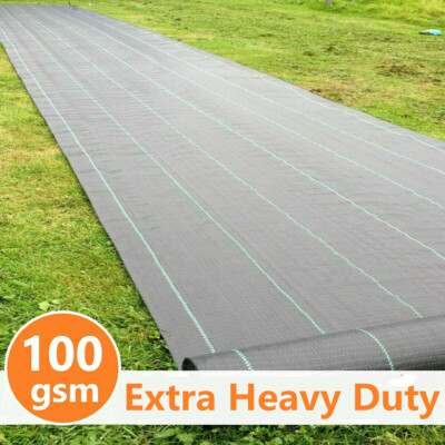 Heavy Duty Weed Control Fabric Anti Weed Membrane Garden Ground Sheet ...