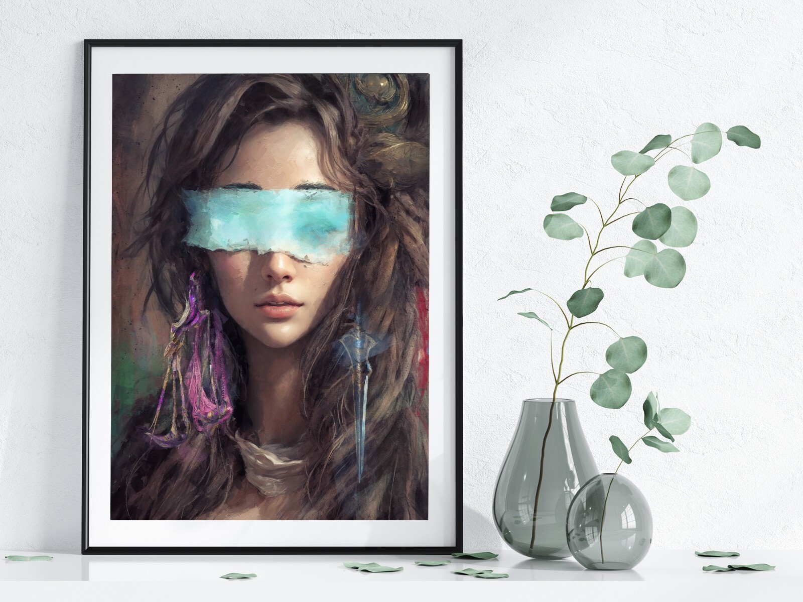 Themis Woman Art Print Greek mythology wall art Woman power Art ...