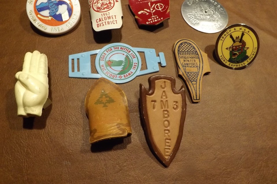 BOY SCOUT NECKERCHIEF SLIDE LOT OF 10 | eBay