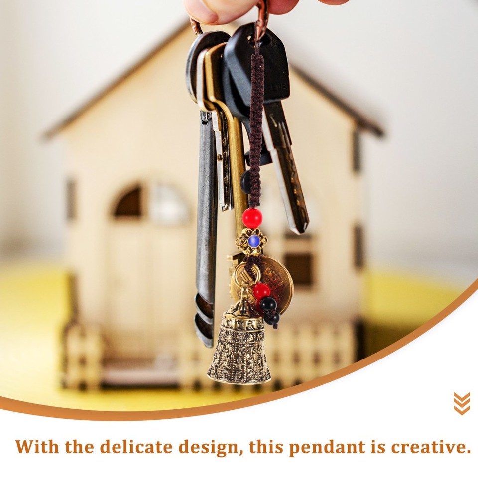 Key Ring Pendant Hanging Bells for Decoration Craft Brass Pendants ...