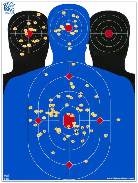 10 Big Dawg Targets 18 X24 Inch Triple Silhouette Reactive Splatter ...