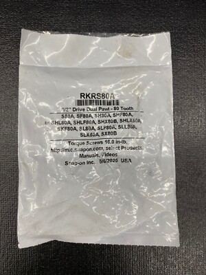 SNAP ON Tools USA NEW 1/2" Drive Ratchet Repair Kit 80 Tooth Series ...