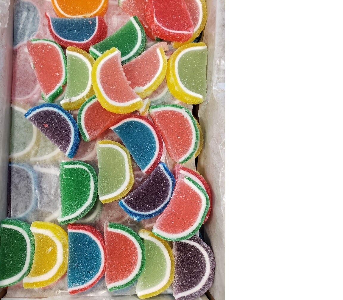 Assorted Fruit Slices Nostalgic Jelly Slice Candy 1 Pounds FREE ...