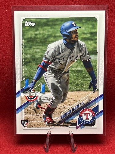 2021 Topps Opening Day **Anderson Tejeda** Rookie Card #54 - Texas ...