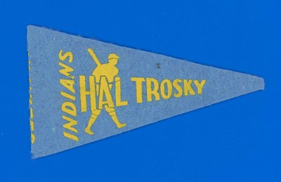 VINTAGE 1936-1938 BF3 HAL TROSKY CLEVELAND INDIANS BASEBALL MINI ...