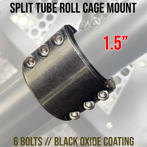 Split Collar Tube Clamp for 1.5" Round Tubing Fabricate Bolt-on Cage ...