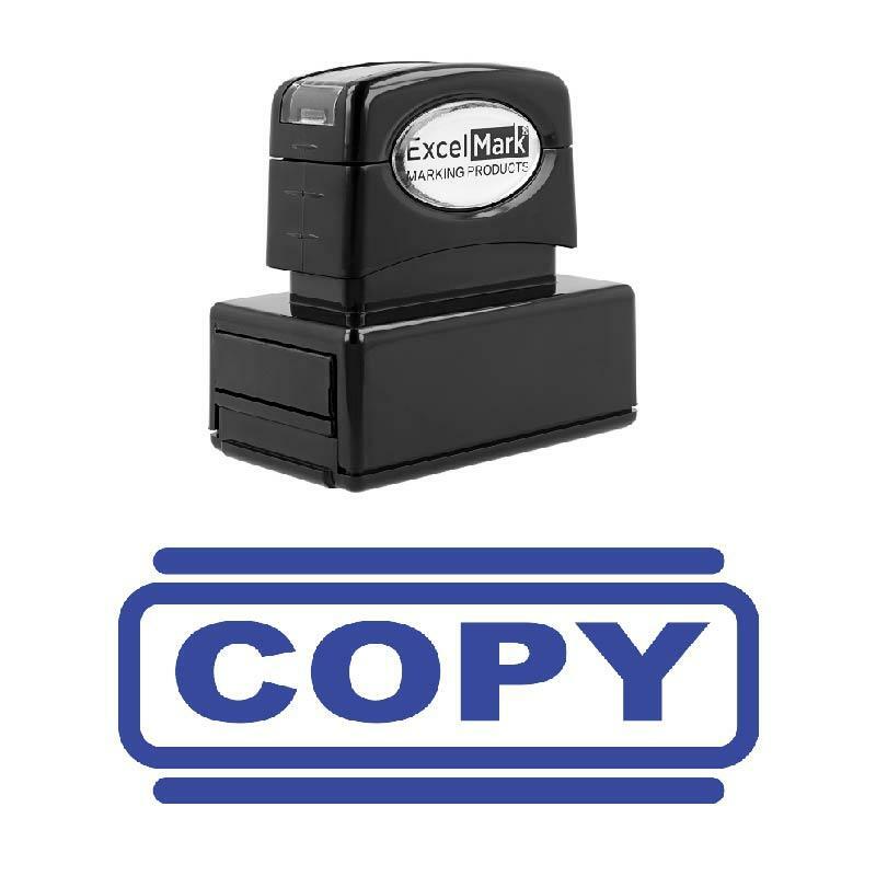Double Line COPY Stamp - Pre-Inked / Blue | eBay