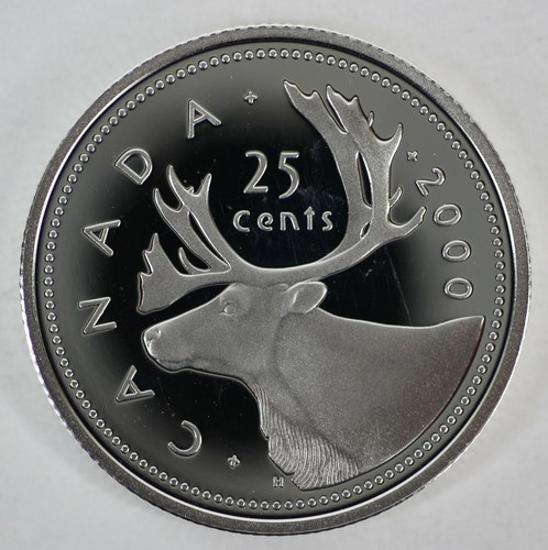 2000 CANADA 25 CENTS PROOF SILVER QUARTER HEAVY CAMEO COIN | eBay