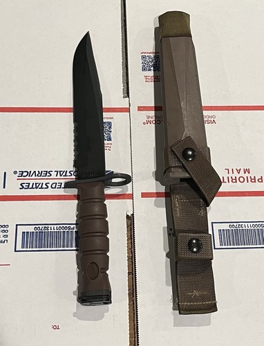 Original USGI USMC OKC3S Marine Corps Bayonet & Scabbard Ontario Knife ...