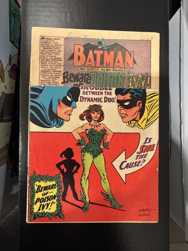 Batman # 181 DC Silver Age Comic Book Joker Robin Poison Ivy | eBay