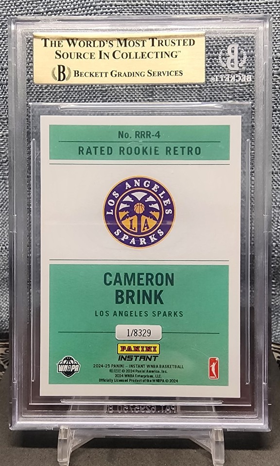 2024-25 Panini Instant - Rated Rookie Cameron Brink #RRR-4 /8329 BGS 10 ...