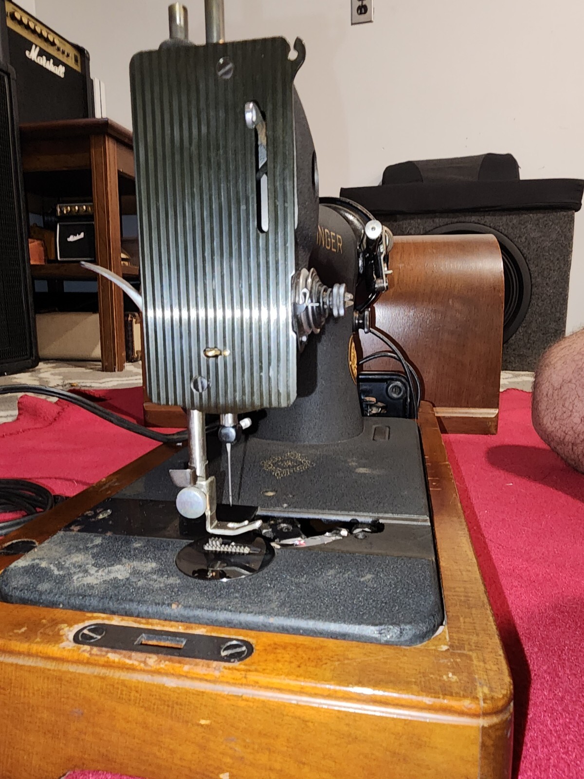 1957 portable electric singer sewing machine. | eBay