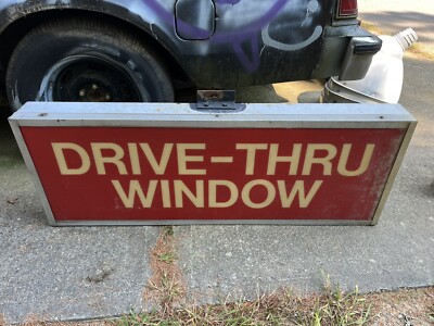 Vintage Drive-Thru Lighted Sign | eBay