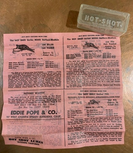 Vintage Hot Shot Cases with Literature Lot 2 | eBay