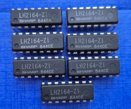 (7x) LH2164-Z1 SHARP Dynamic RAM memory Chips for Commodore 64/128/Plus ...