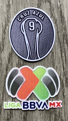 Cruz Azul Patches Liga Bbva MX + 9 Cups Parches Cruz Azul 1 Liga Patch ...