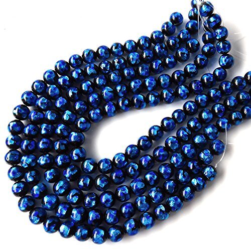 Japan Okinawa Firefly glass blue series beads 12mm length 40cm ‎hotaru ...
