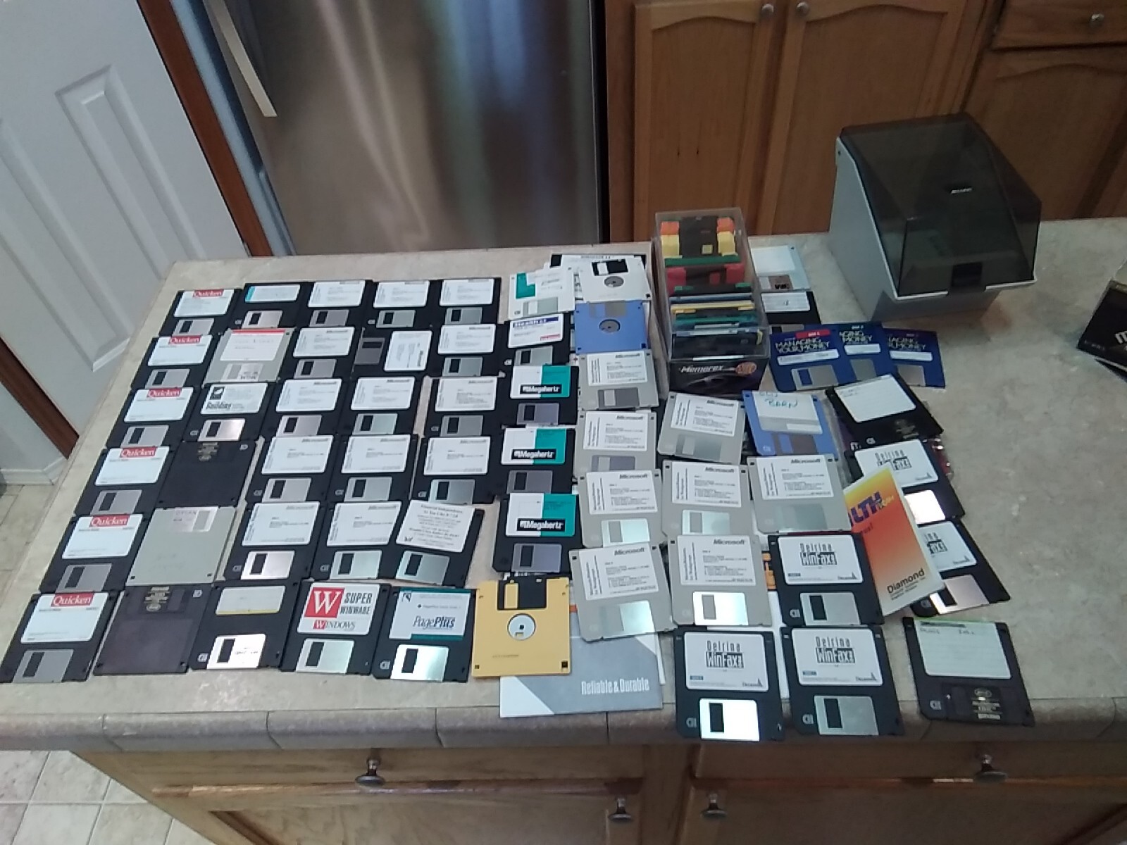 LOT of 100+ 5.25" Floppy Disks PC Software VINTAGE RARE 80'S DISCS ...