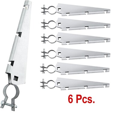 6 Barbed Wire Extend Arm for 1-5/8" Top Rail Chain link Fence Hot-Dip ...