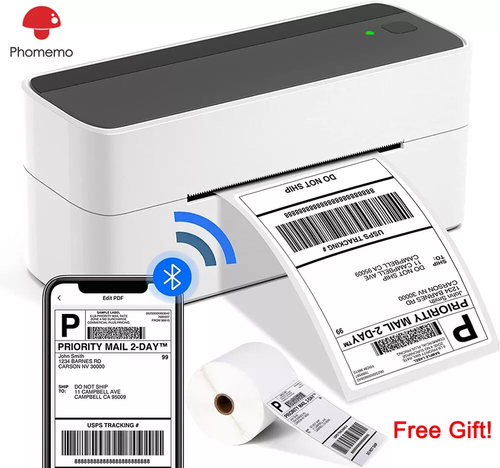 100x150mm Bluetooth Label Printer A6 4x6" Direct Thermal Shipping ...