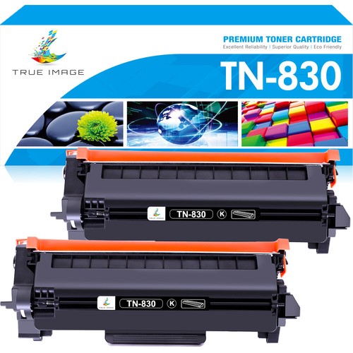 2PCS TN830 Toner Cartridge Compatible with Brother TN-830 TN830XL for ...