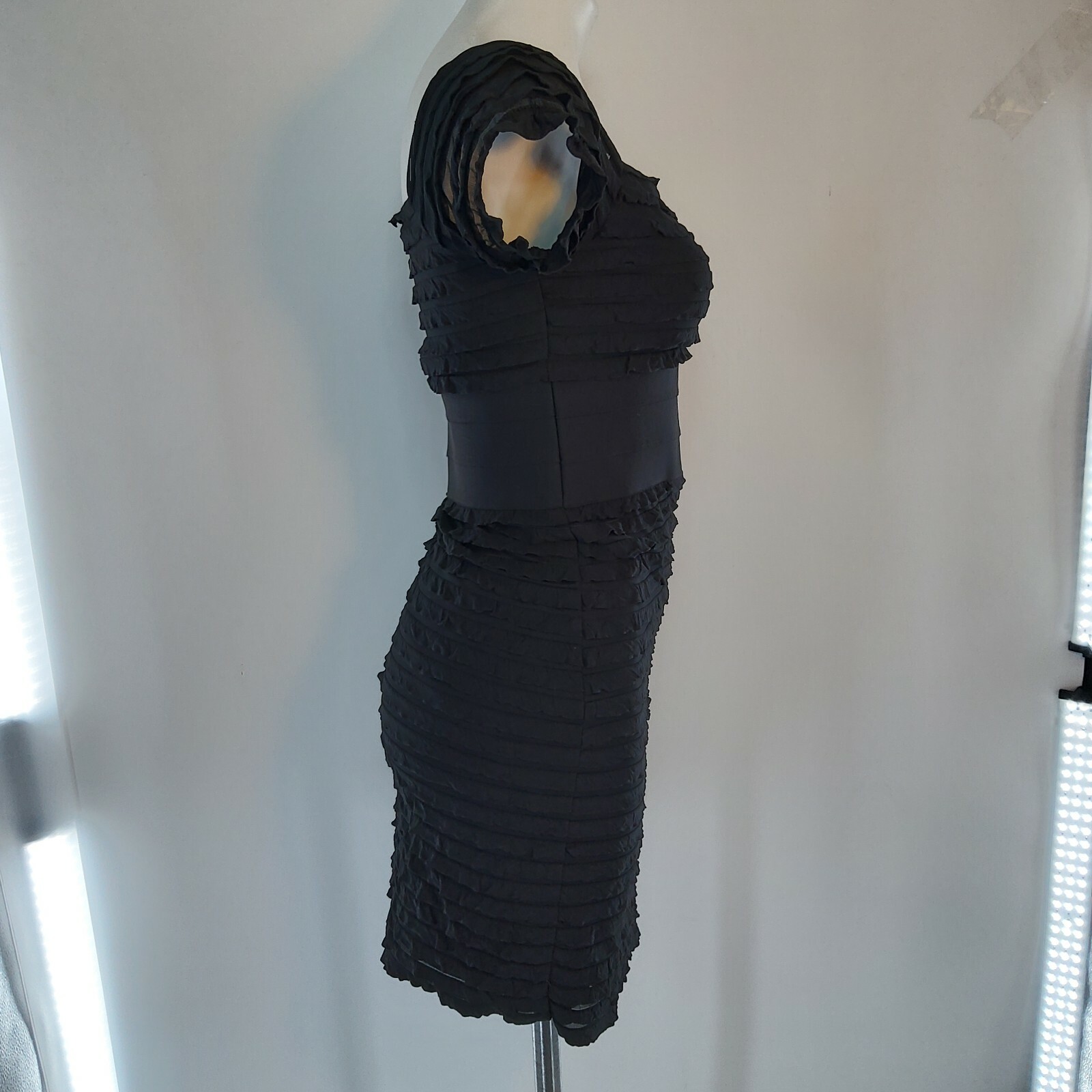 MAX STUDIO SMALL RUFFLED MIDI DRESS - Gem