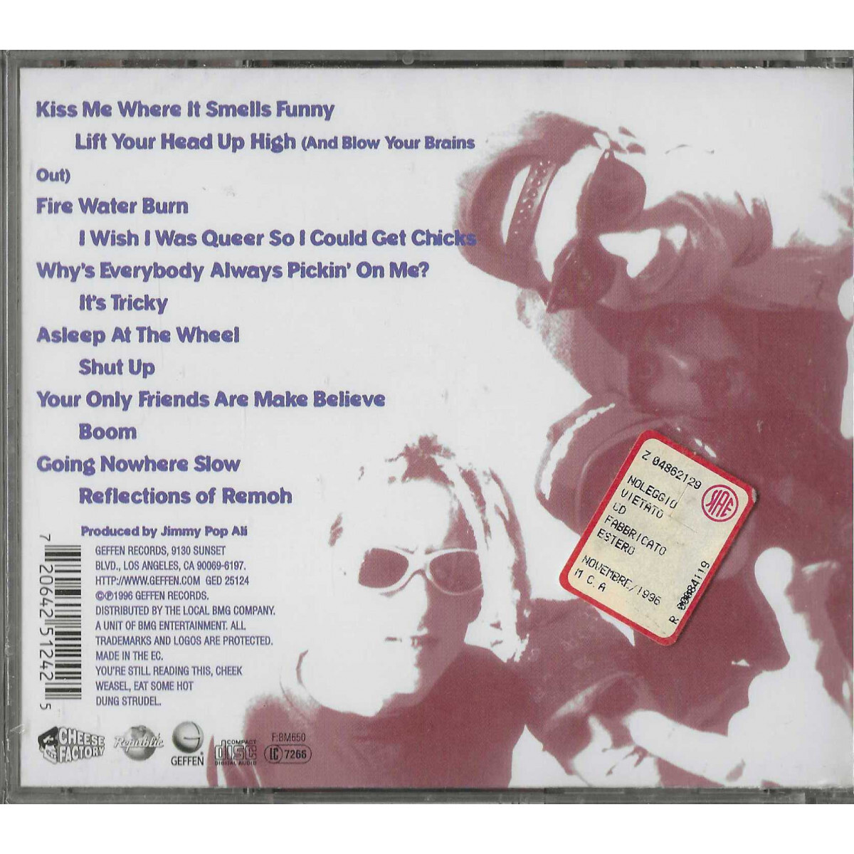 Bloodhound Gang CD One Fierce Beer Coaster/Geffen Records – Ged 25124 ...