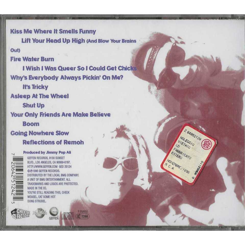 Bloodhound Gang CD One Fierce Beer Coaster/Geffen Records – Ged 25124 ...