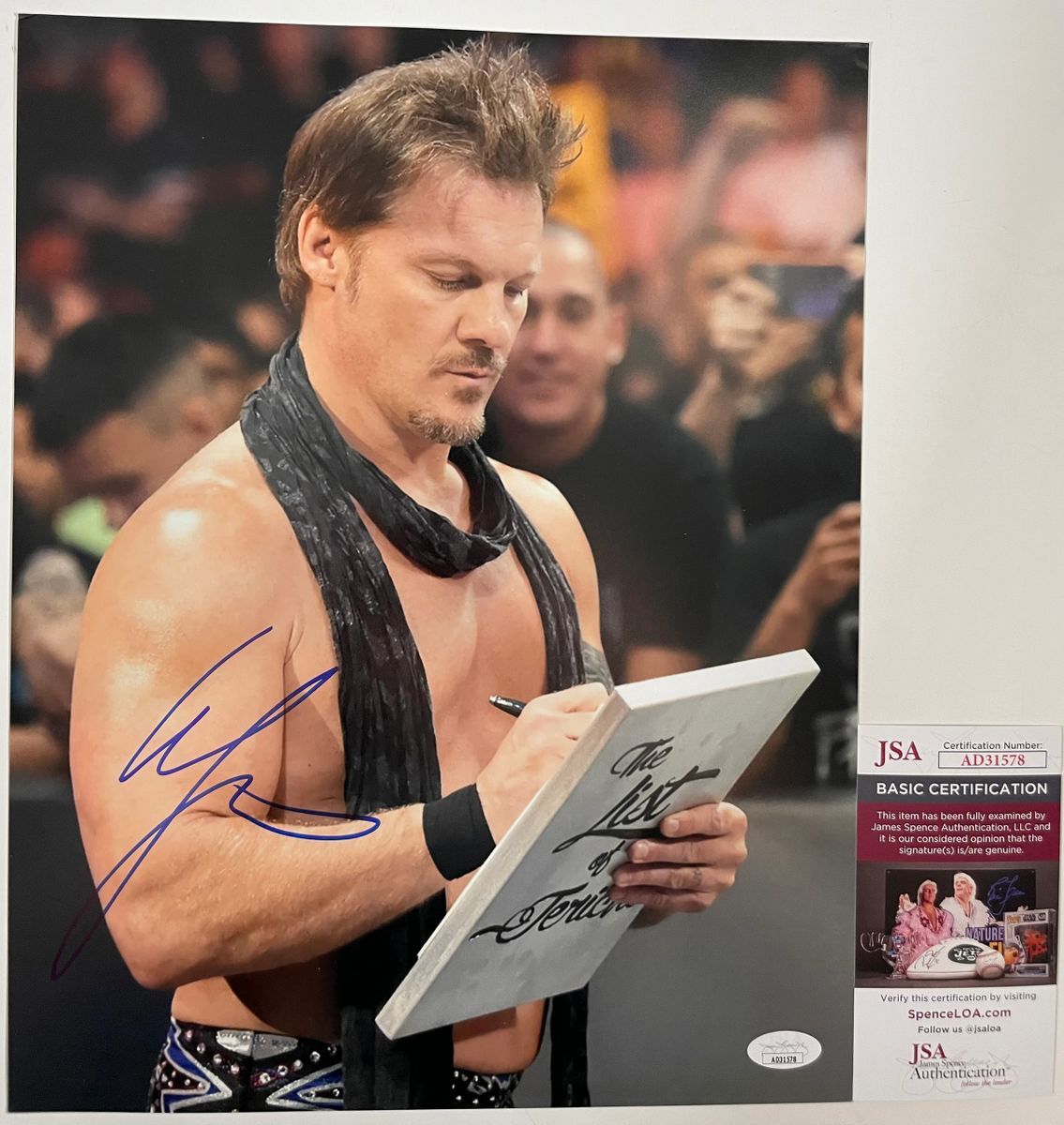 WWE AEW Chris Jericho Signed 11x14 Photo Autograph All Elite Wrestling ...