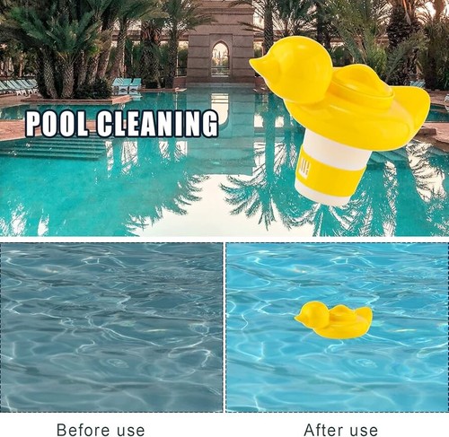 Pool Chlorine Applicator Duck Shape Cleaning Kitchen Sinks Pool Floater ...