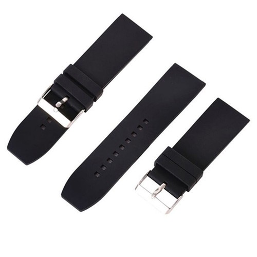7 Sizes Silicone Rubber Watch Strap Band Keeper Holder Hoop Loop Ring ...