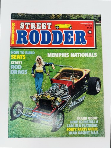 Street Rodder Magazine Nov 1975 | Linda Vaughn Front/Back Cover AND ...