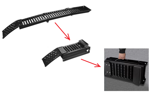 1Pk Who-Rae 2 in 1 Multi USE Foldable Steel Ramp Folding Ramps Brand ...