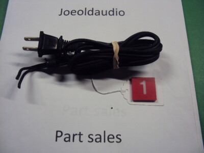 Universal Black Line Cord with Strain Relief. Tested. | eBay