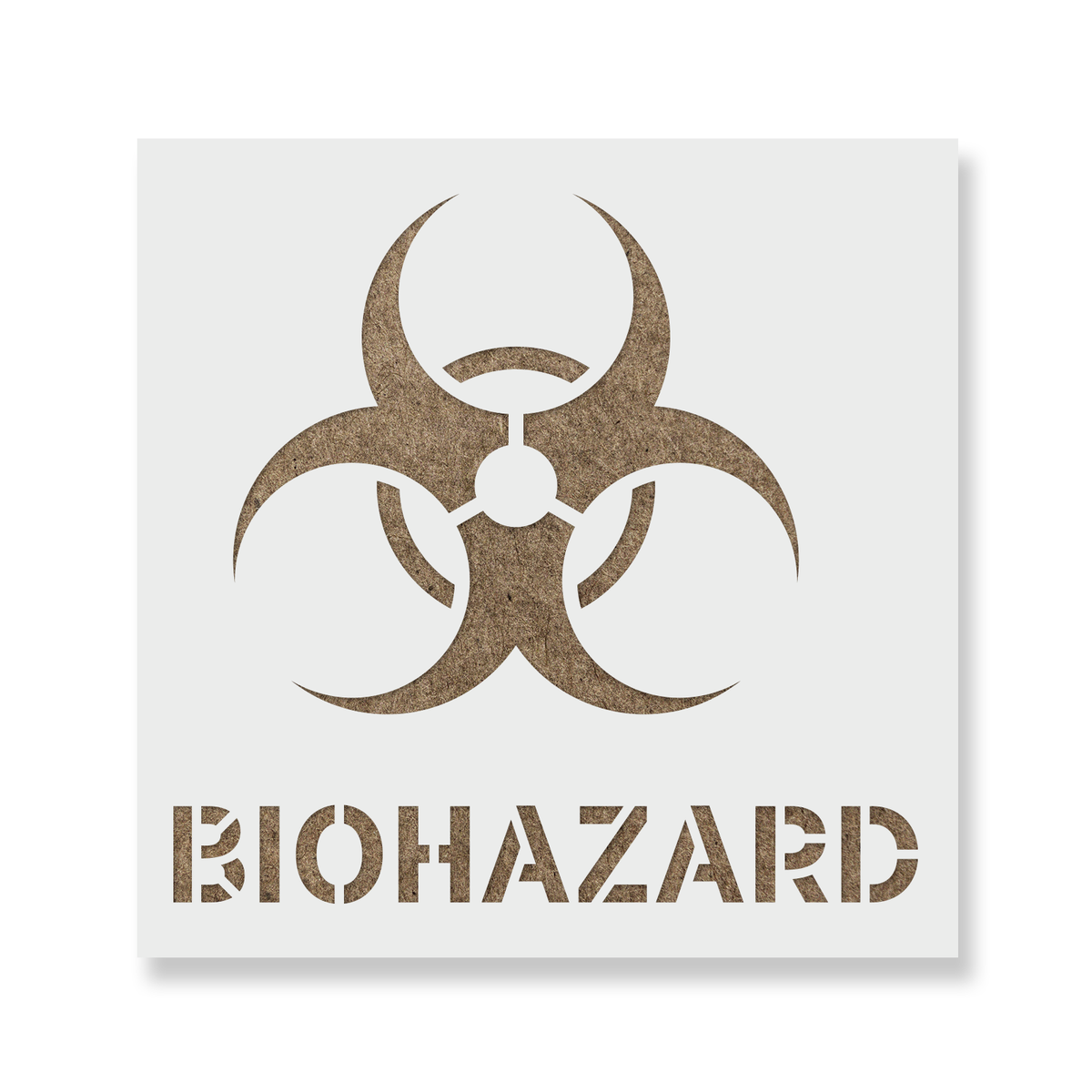 Toxic Waste Symbol Stencil