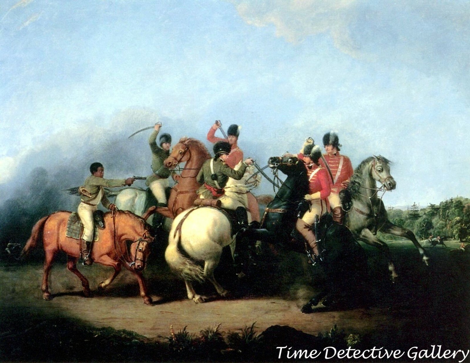 "Battle of Cowpens" by William Raney - Revolutionary War Art Print | eBay