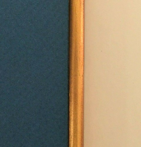 1/4" wide Gold Fillet Wood Trim rounded and textured for Mat or Picture ...